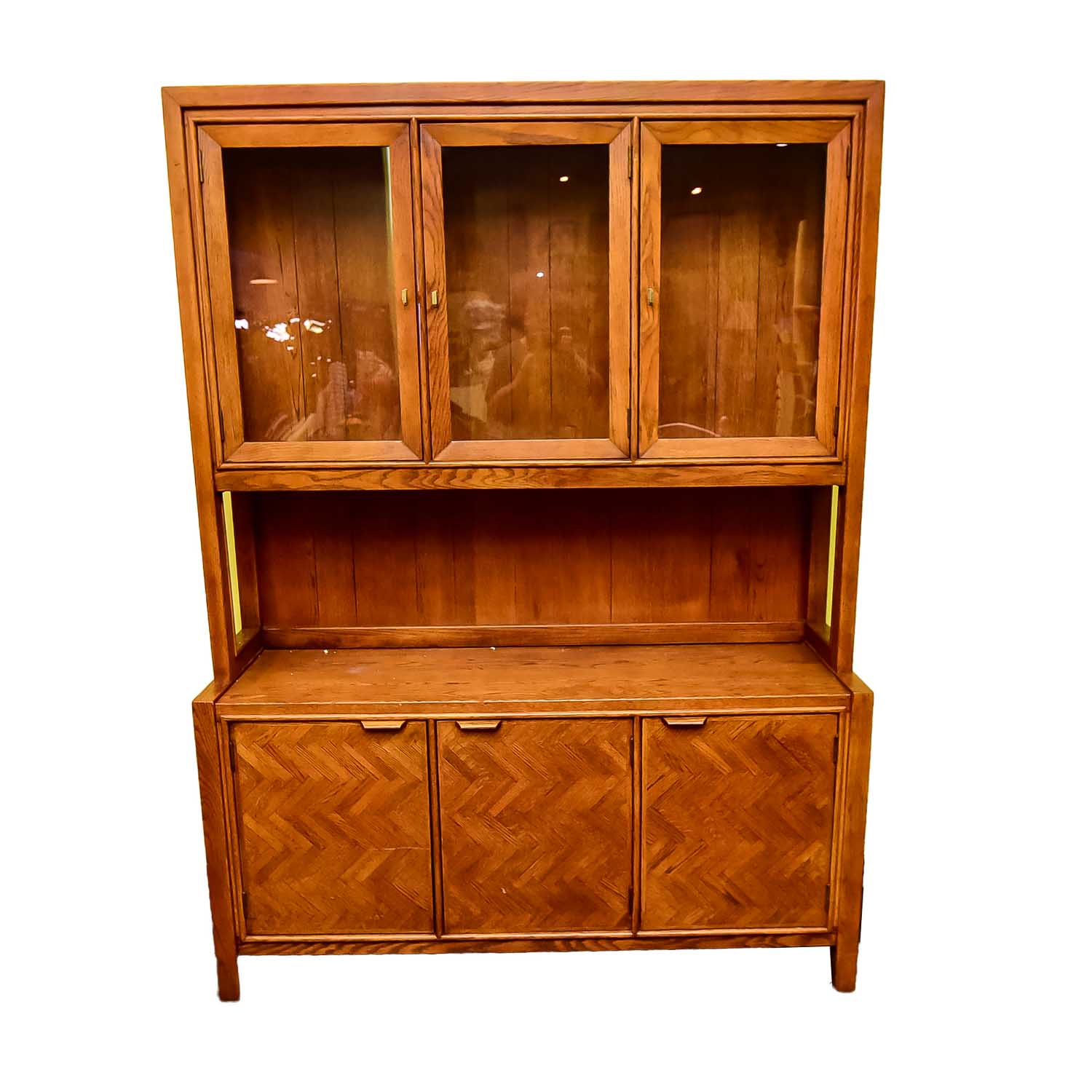 Vintage Century Wood Buffet Cabinet | EBTH