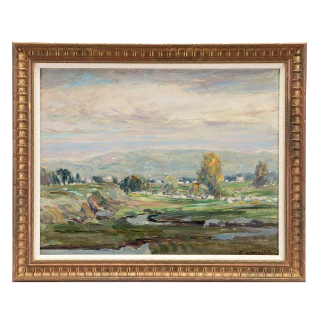 Lewis Henry Meakin Original Oil Landscape on Canvas | EBTH