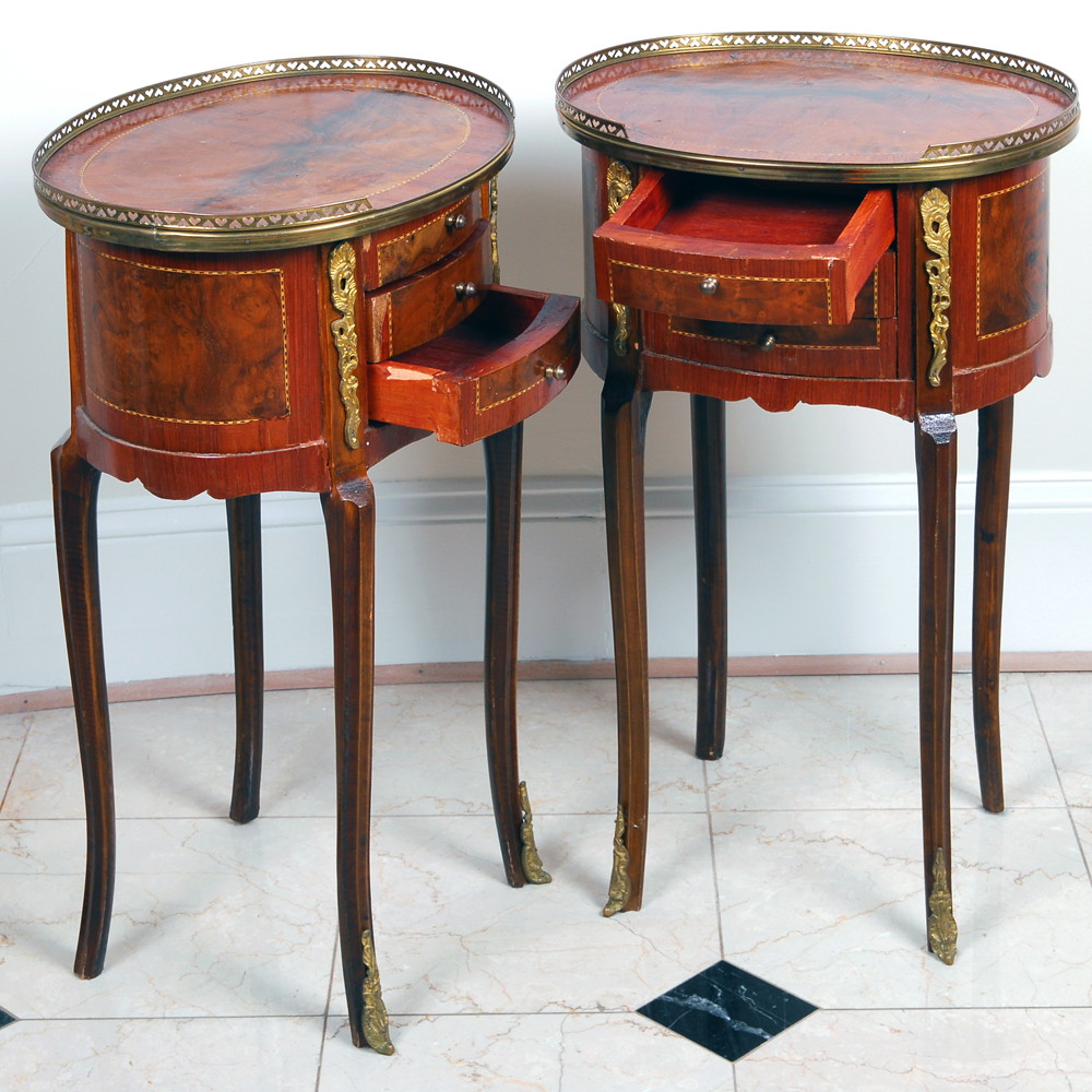 Pair of French Louis XVI Style Side Tables | EBTH