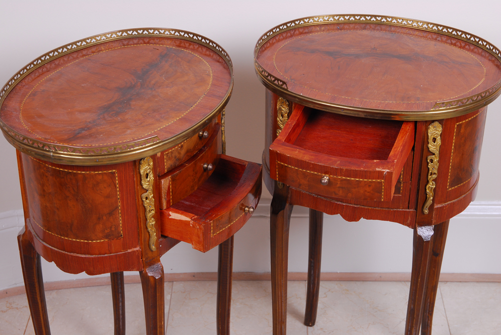 Pair of French Louis XVI Style Side Tables | EBTH