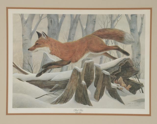 John A. Ruthven Signed Limited Edition Offset Lithograph "Red Fox" | EBTH
