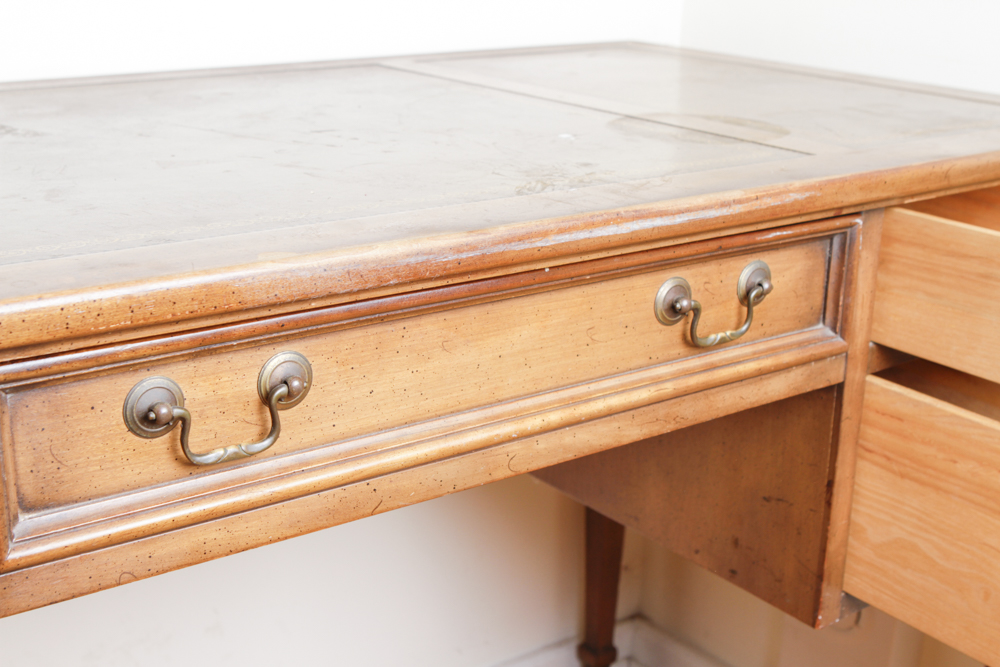 Sligh-Lowry Leather Top Desk | EBTH