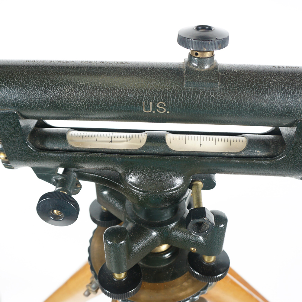 Antique Brass W.& L. E. GURLEY Surveyors Engineering Transit Tripod And ...