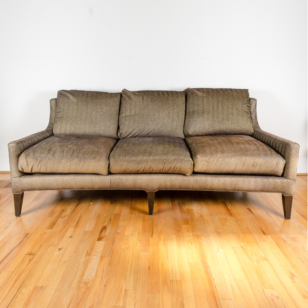 Bronze Patterned Upholstered Sofa | EBTH