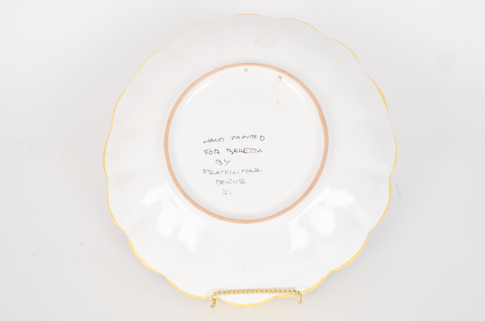 Hand Painted Deruta Platter | EBTH
