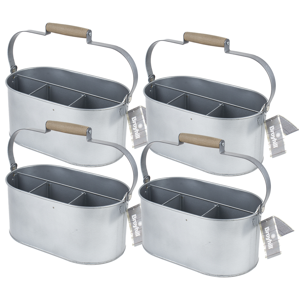 Four Broyhill Metal Garden Tool Buckets | EBTH