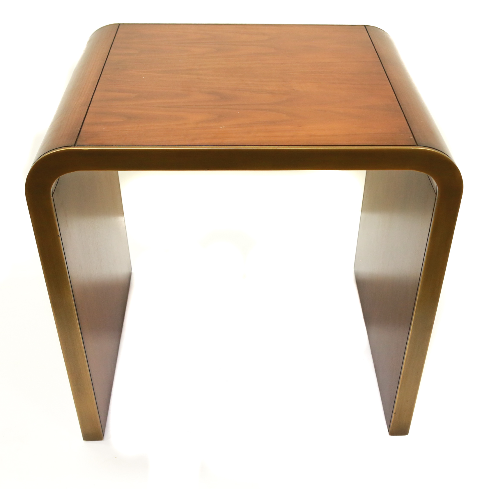 U-Shaped Wooden Side Table | EBTH