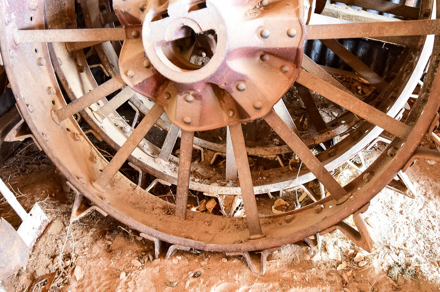 Set of Three Large Cast Iron Tractor Wheels | EBTH
