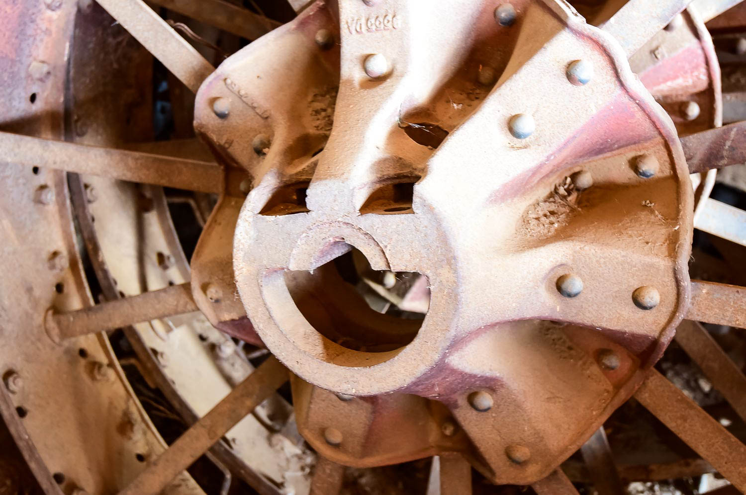 Set of Three Large Cast Iron Tractor Wheels | EBTH