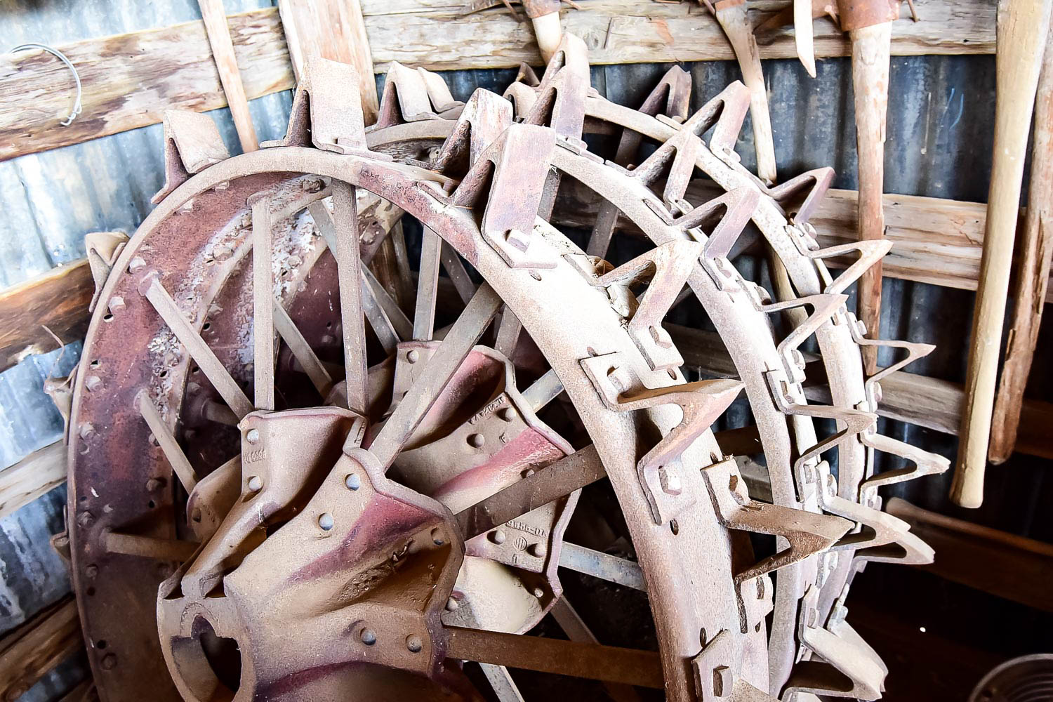 Set of Three Large Cast Iron Tractor Wheels | EBTH