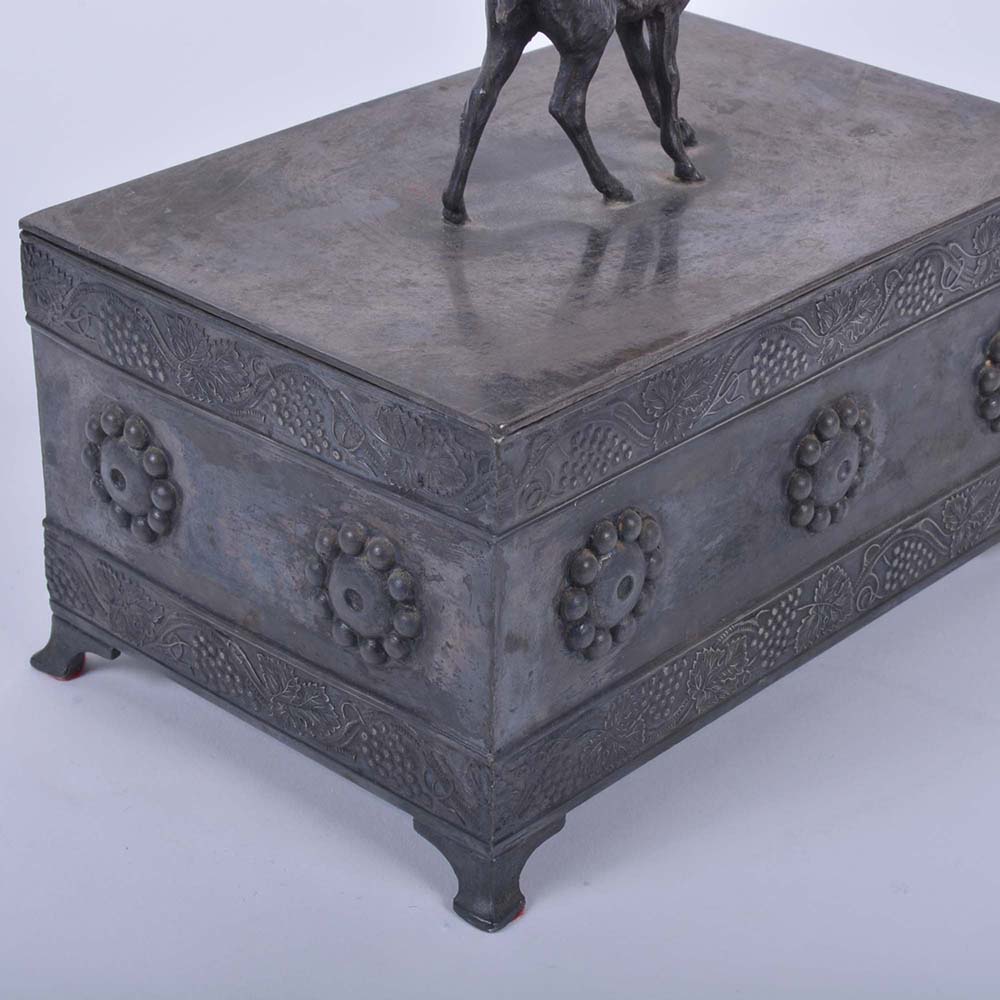 Antique Quadruple Silverplate Box by Pairpoint | EBTH