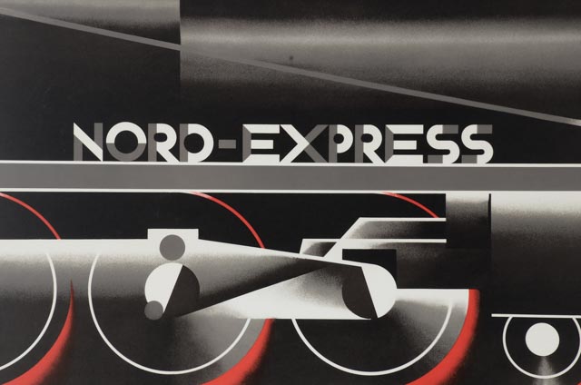 Cassandre Hand-Pulled Lithographic Art Deco "Nord-Express" Poster | EBTH