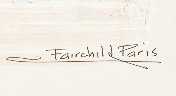 Fairchild Paris Original Mixed Media Chanel/Twiggy Signed AP | EBTH