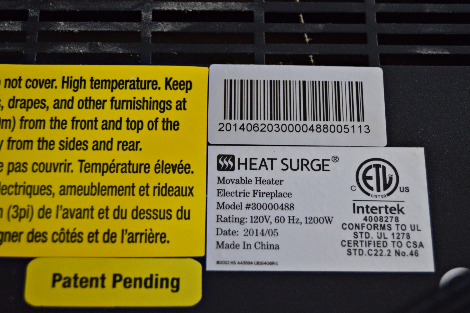 Heat Surge Electric Fireplace and Heat Surge Electric Heater | EBTH