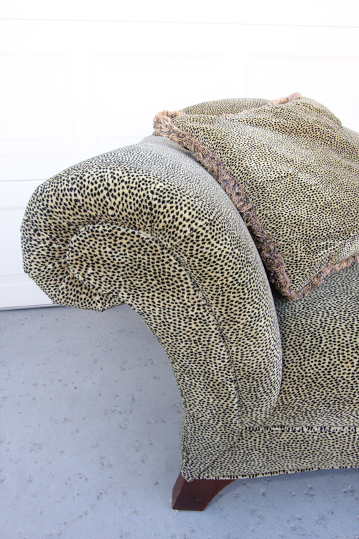 Contemporary Cheetah Print Chaise Lounge | EBTH