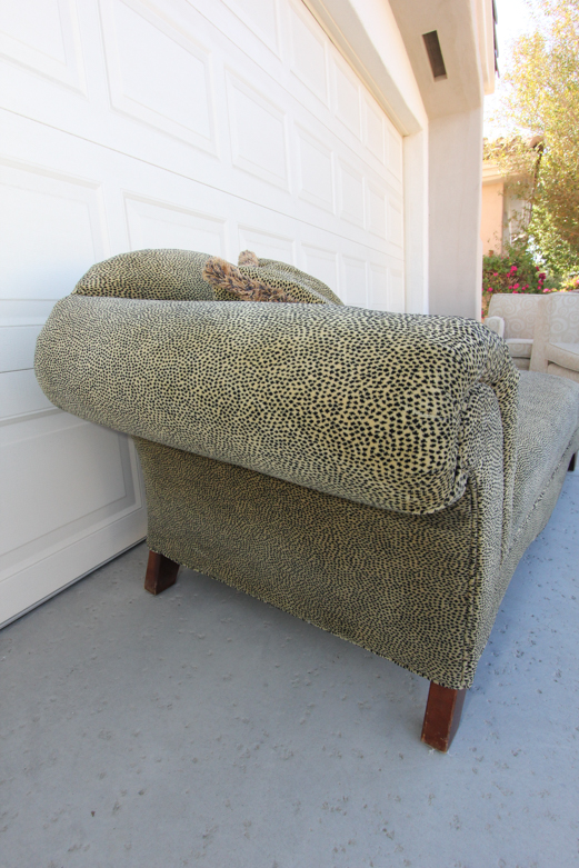 Contemporary Cheetah Print Chaise Lounge | EBTH