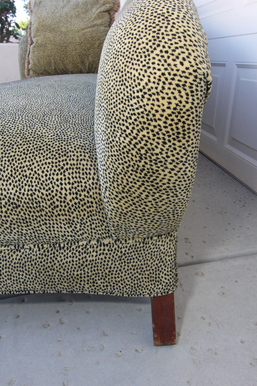 Contemporary Cheetah Print Chaise Lounge | EBTH