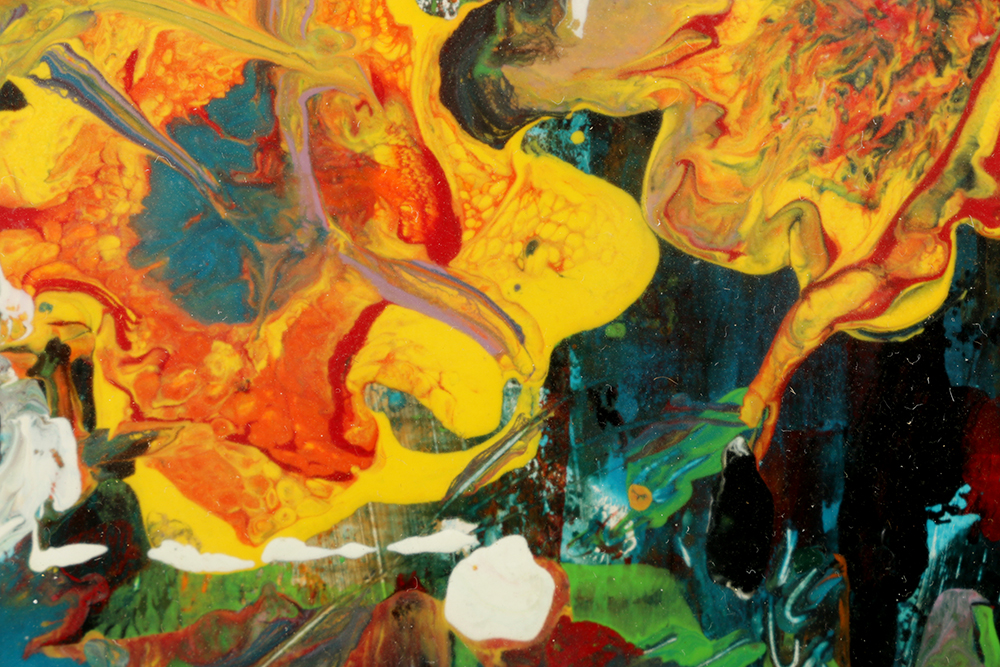 Arick Lamdan Oil Painting on Board of Abstract Still Life | EBTH