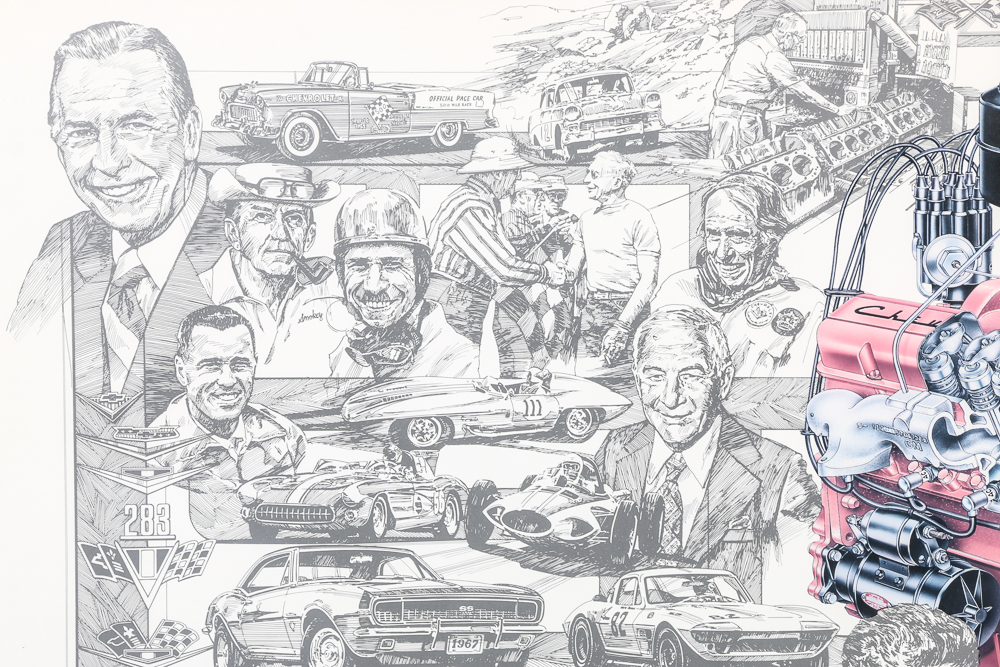 Framed Chevrolet Poster Print | EBTH