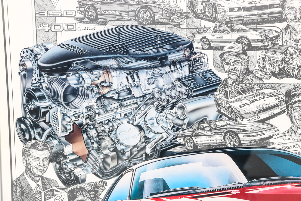 Framed Chevrolet Poster Print | EBTH