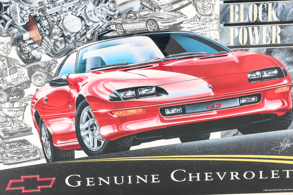 Framed Chevrolet Poster Print | EBTH
