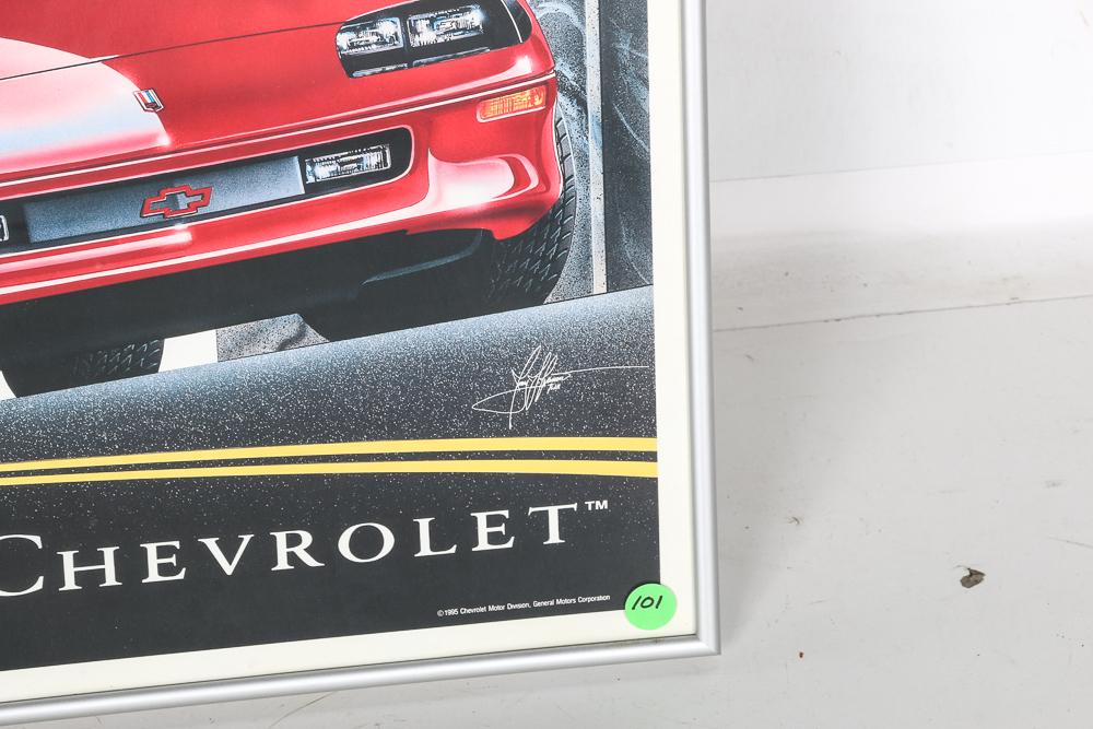 Framed Chevrolet Poster Print | EBTH
