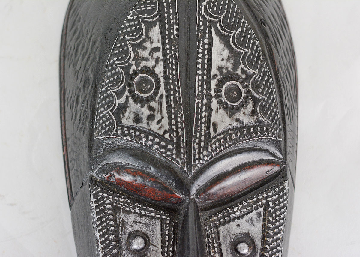 Hand-Carved Rastafarian Ethiopian Influenced Mask | EBTH