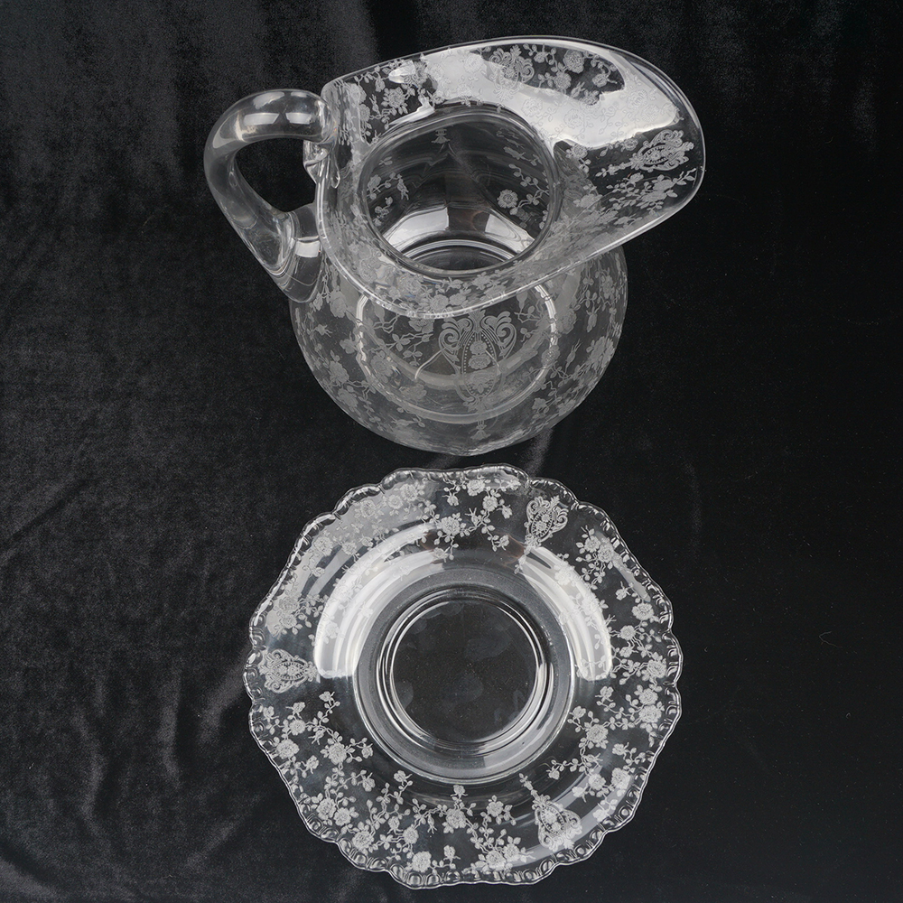 Cambridge Glass "Rose Point" Glassware Set | EBTH