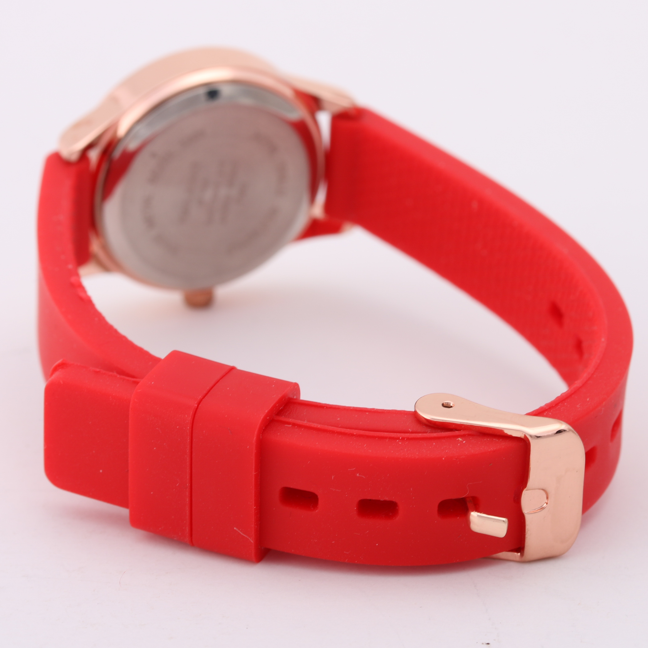 Women's Wrist Watch with Red Face and Matching Silicone Band | EBTH