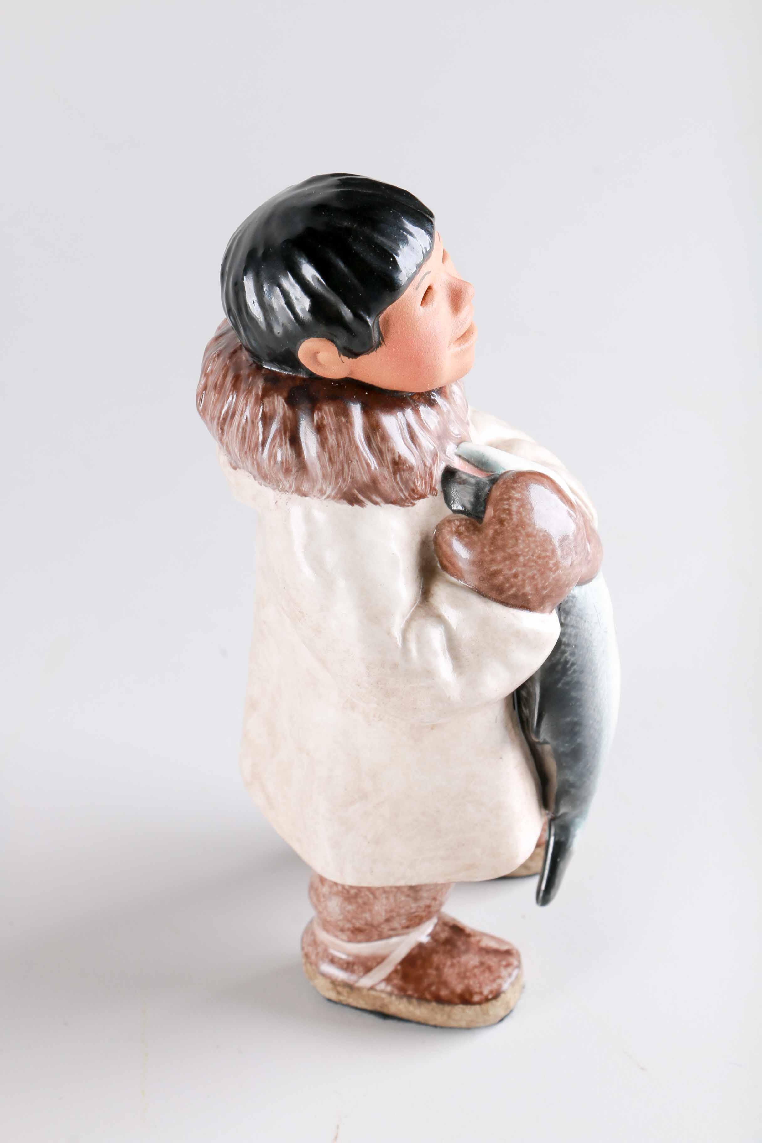 C. Alan Johnson Ceramic Inuit Figurines | EBTH