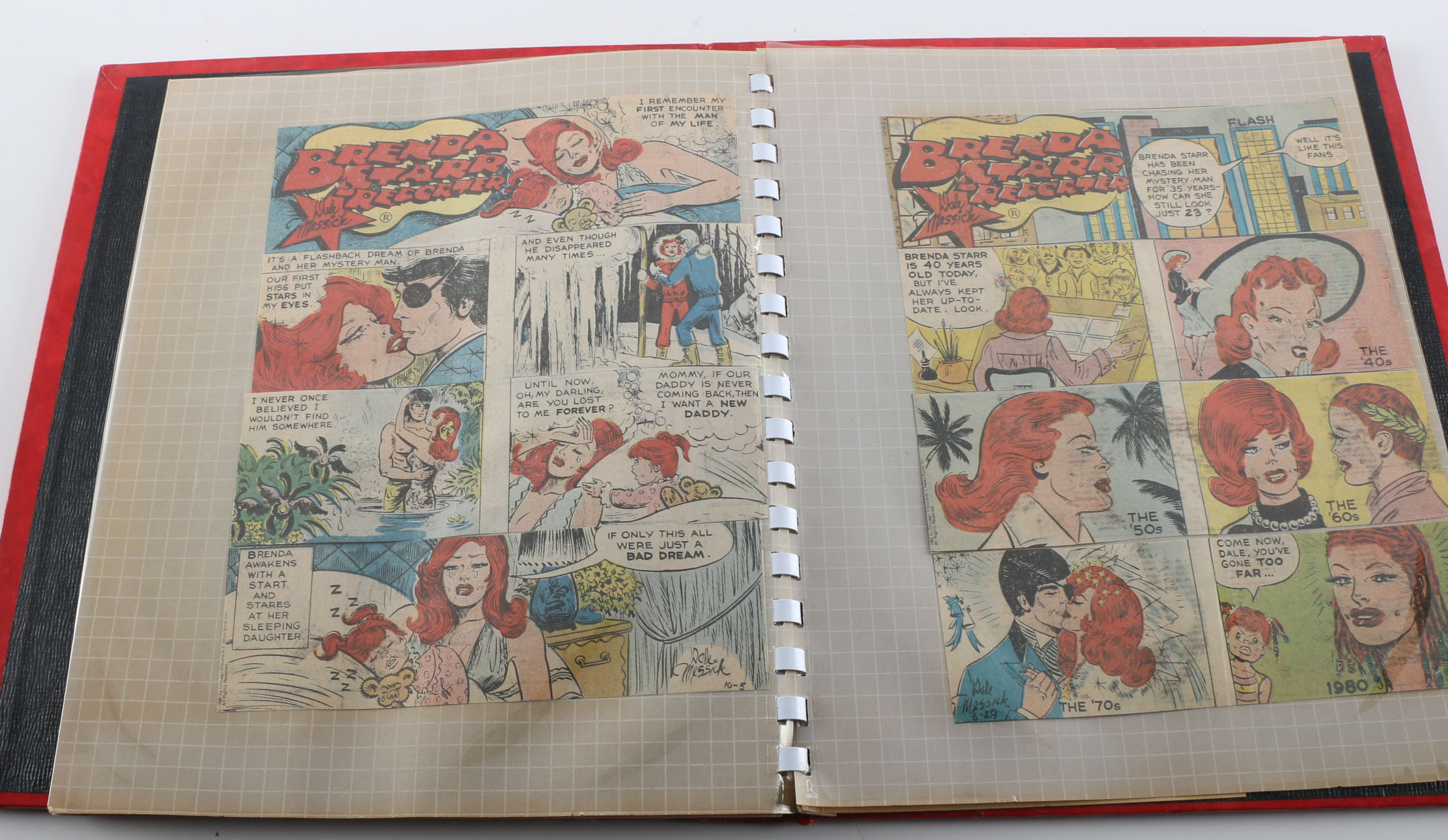 Original Drawing and Strips of "Brenda Starr Reporter" Newspaper Comic ...