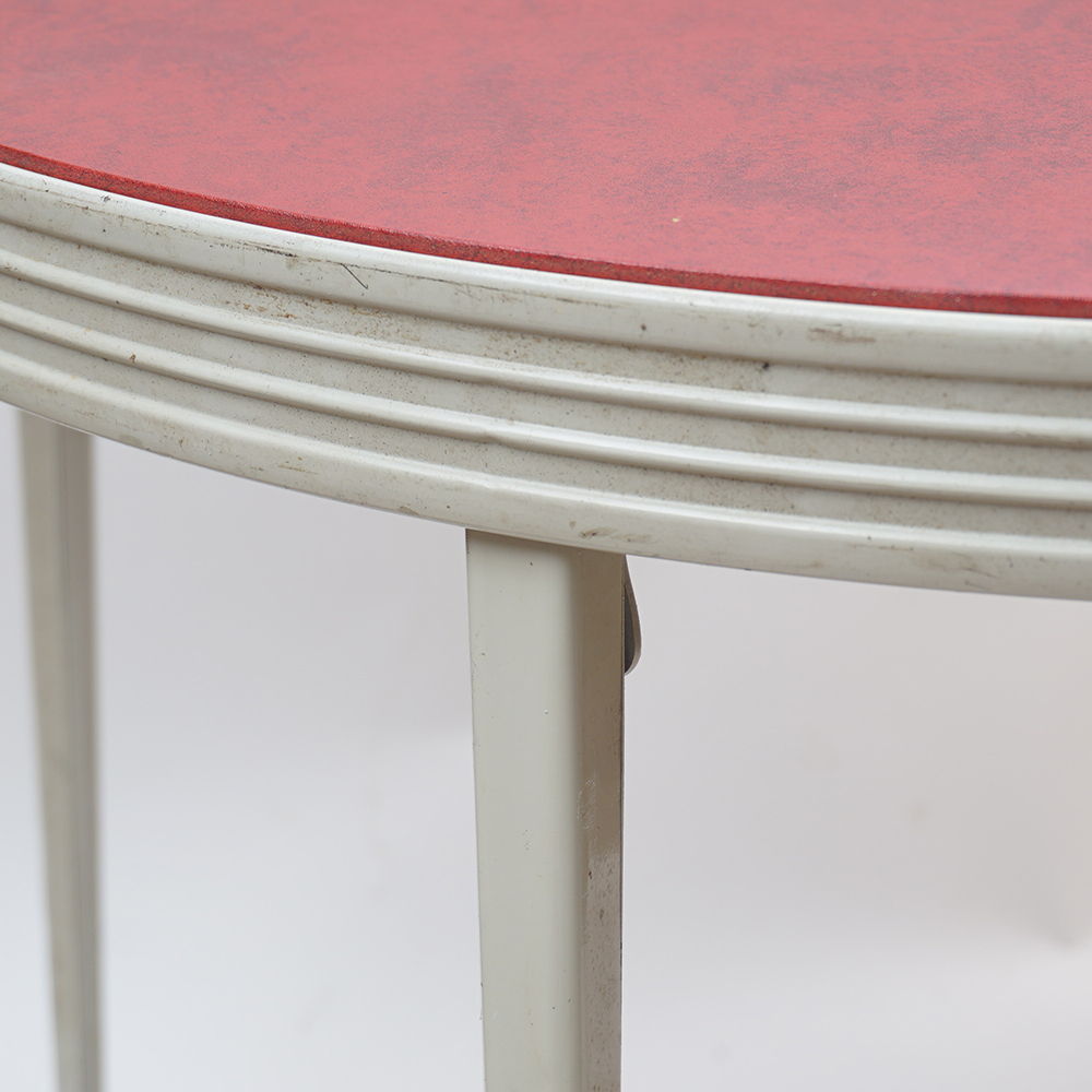 Retro Round Card Table With Matching Chairs | EBTH