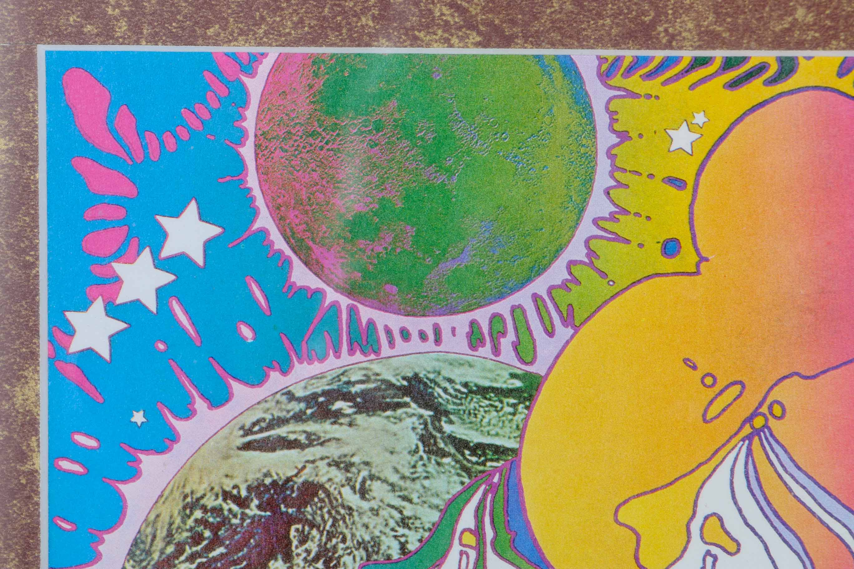 Peter Max Offset Lithograph on Paper "Apollo 11 Man Must Moon" | EBTH