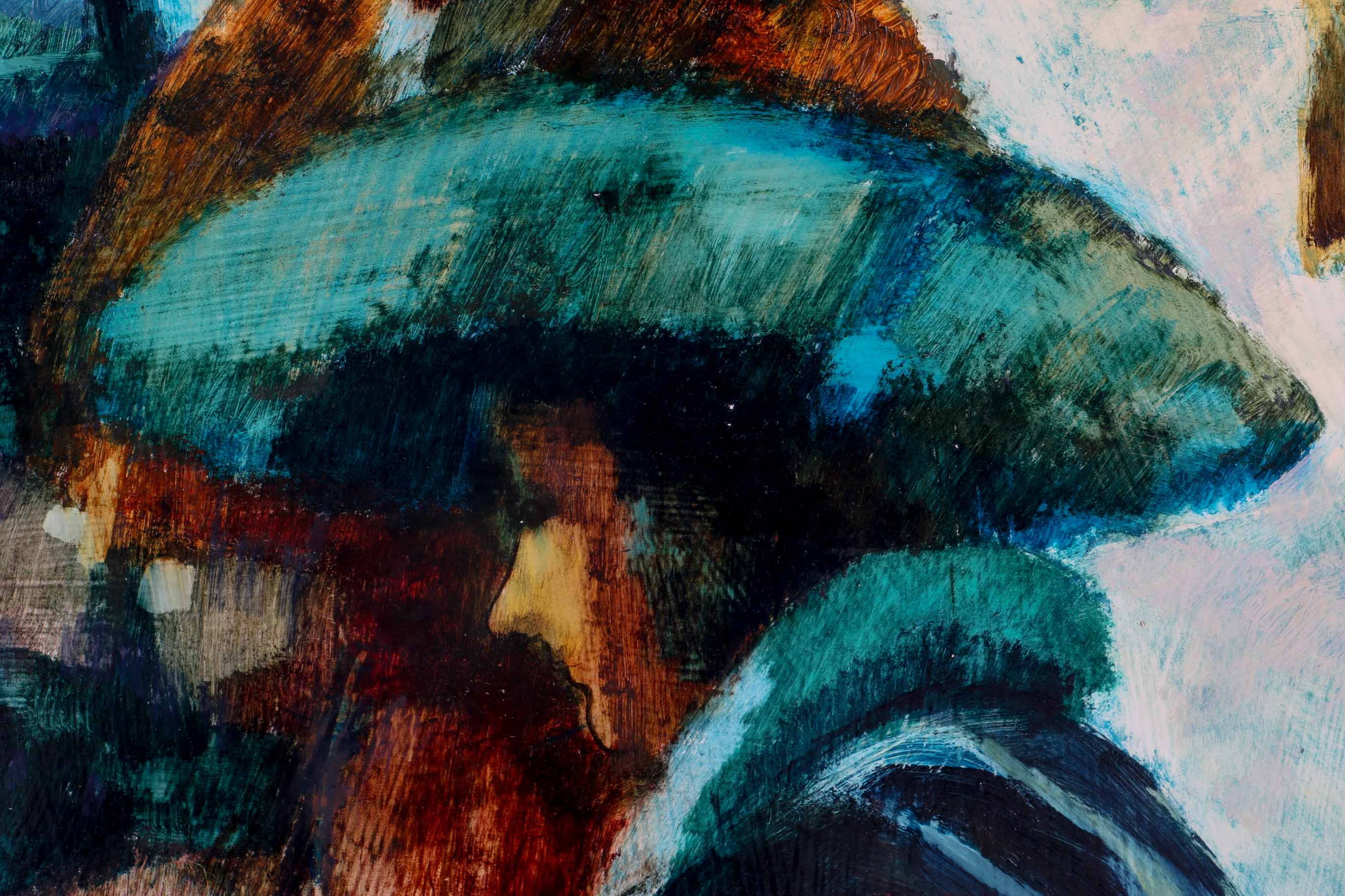 Donald Purdy Oil Painting on Board Interior Scene | EBTH