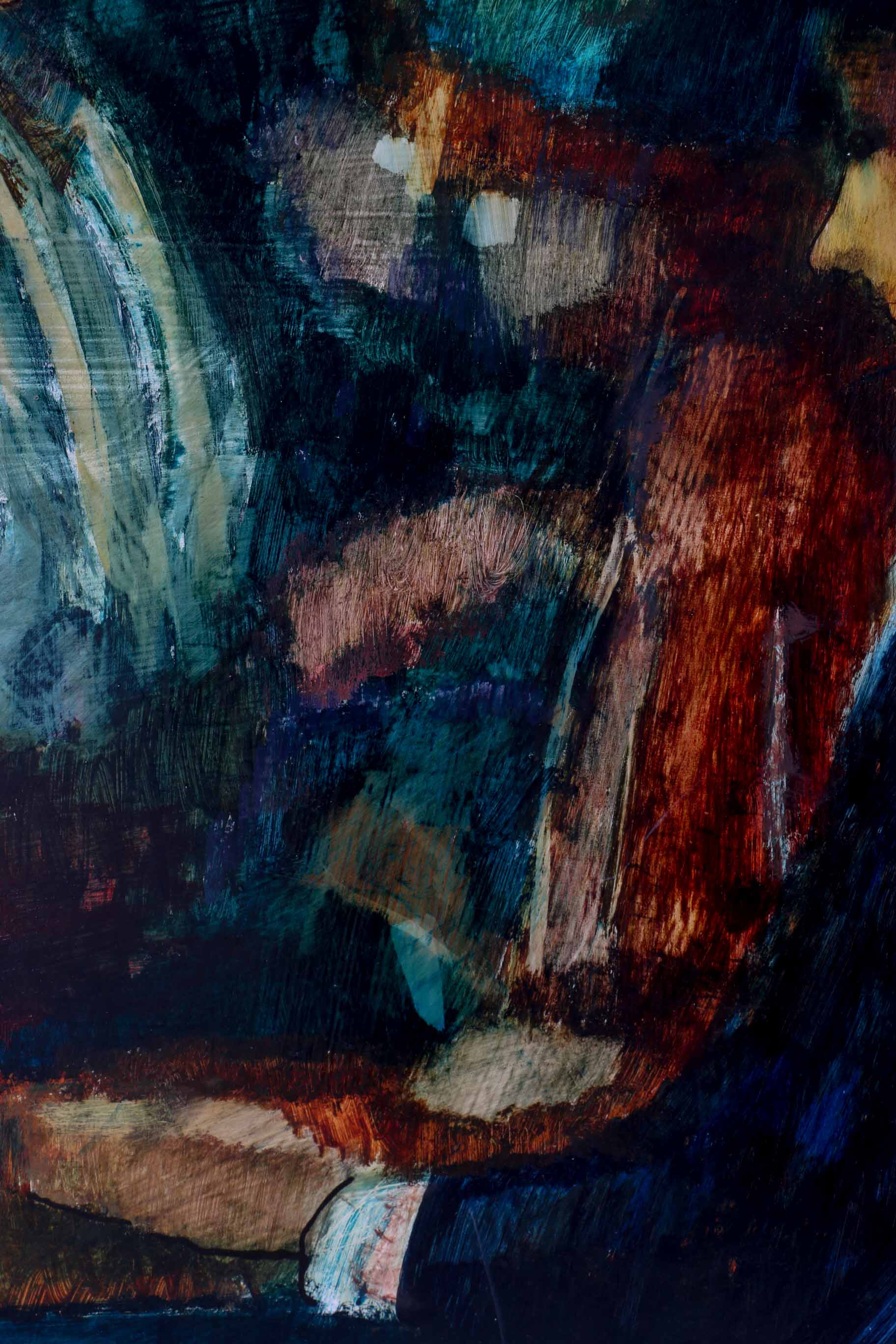 Donald Purdy Oil Painting on Board Interior Scene | EBTH