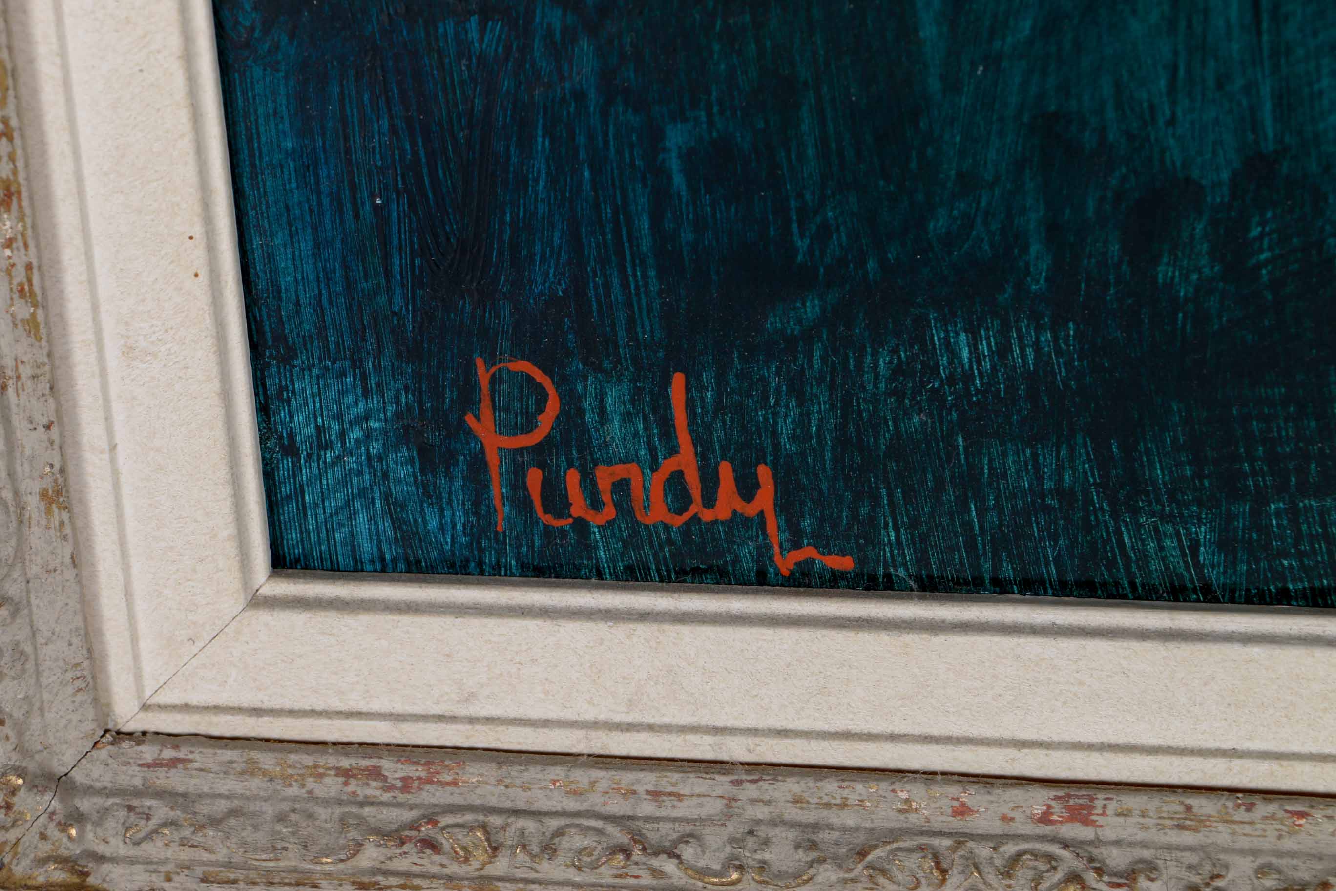 Donald Purdy Oil Painting on Board Interior Scene | EBTH