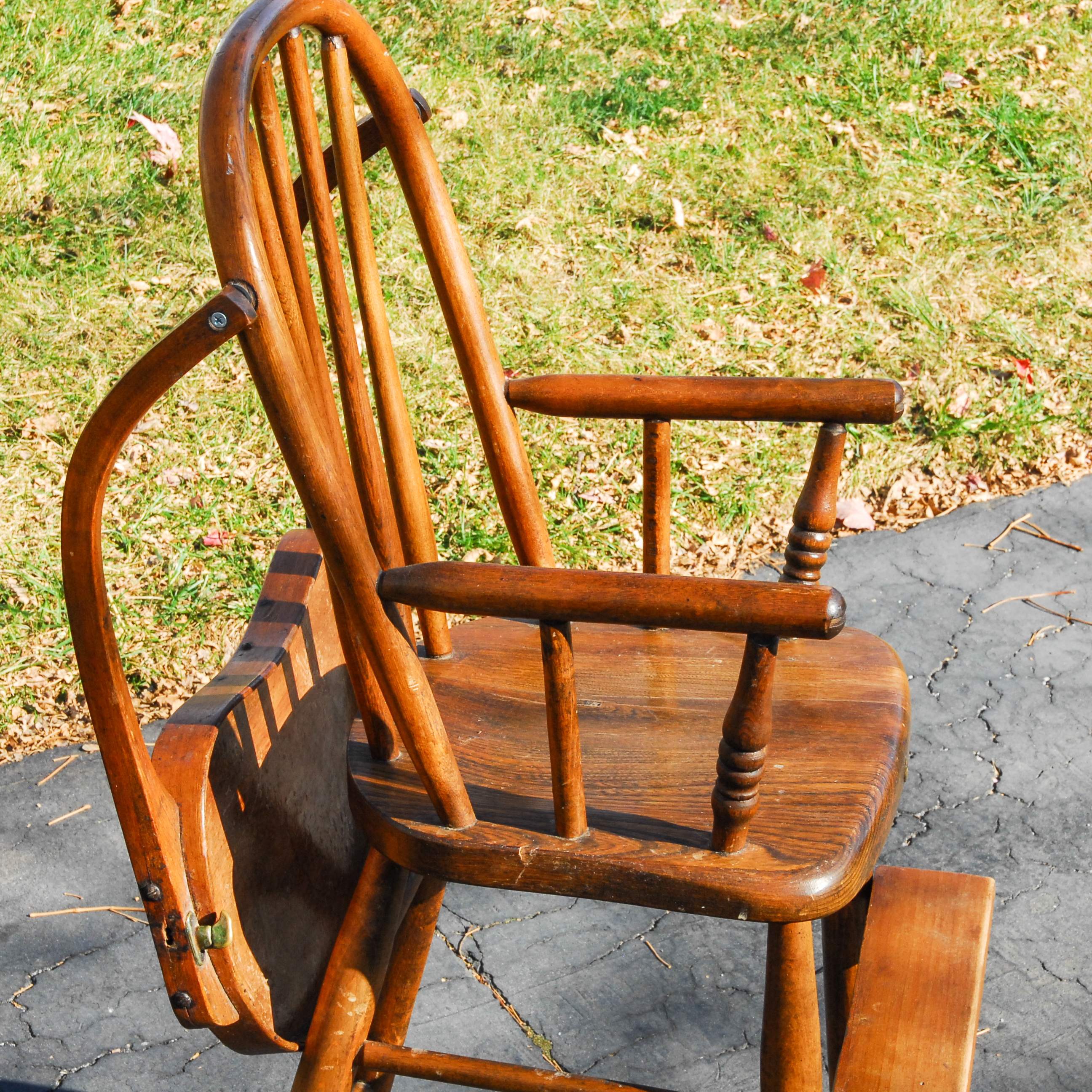Antique Oak High Chair | EBTH
