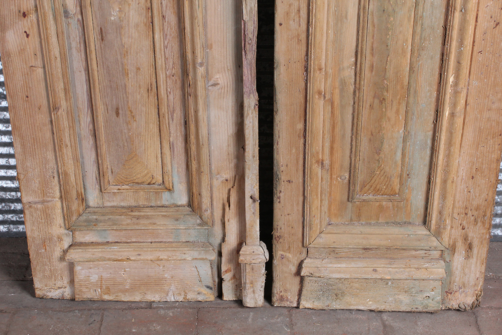 Primitive Carved Wooden Door Panels | EBTH