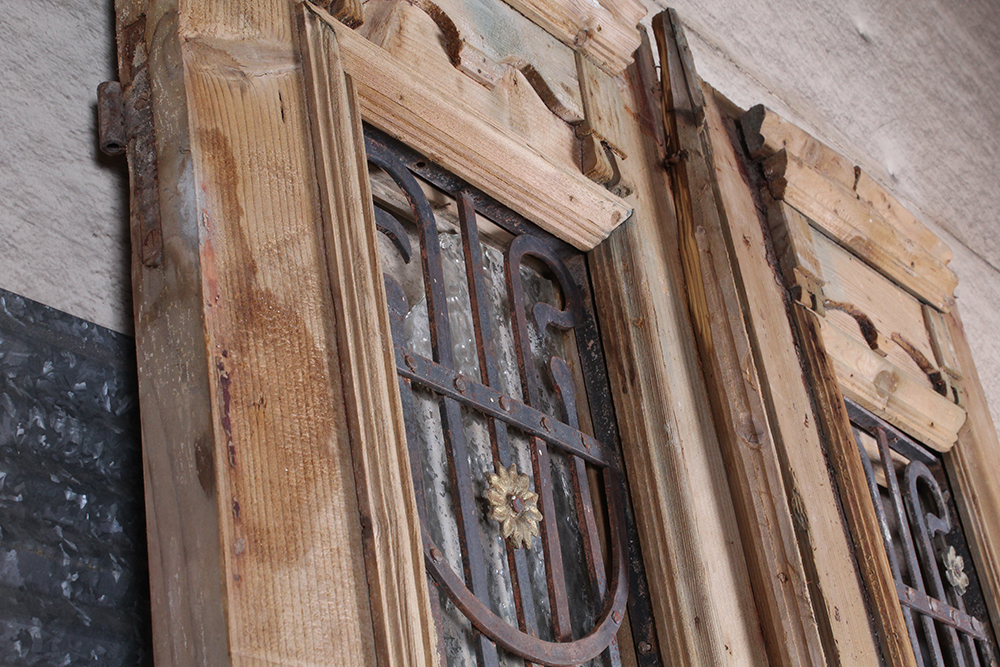 Primitive Carved Wooden Door Panels | EBTH