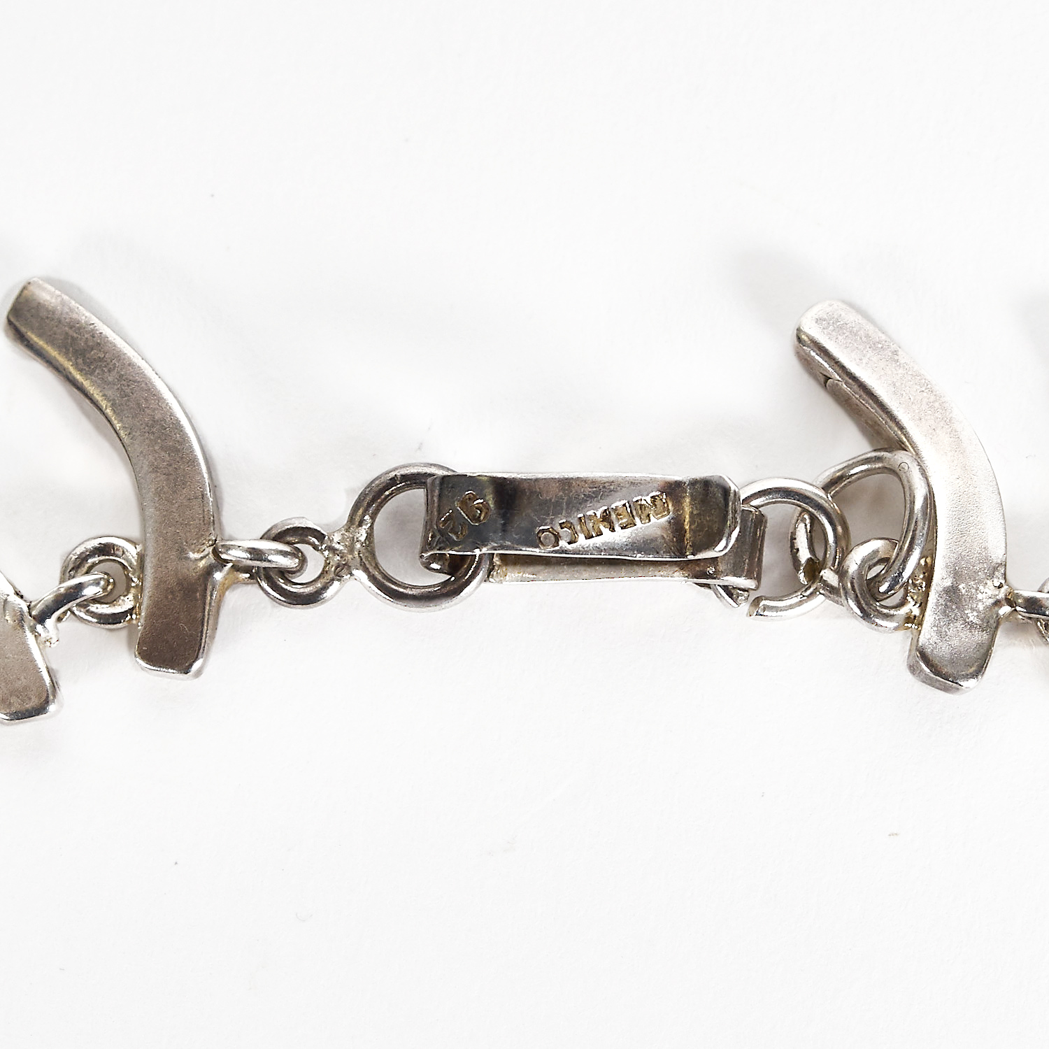 Mexican Sterling Silver Fishbone Necklace | EBTH