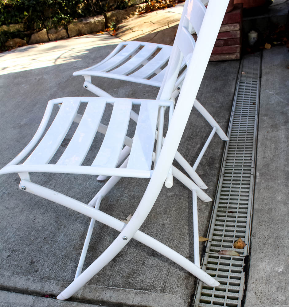 Frontgate Heavy Duty Outdoor Folding Chairs | EBTH