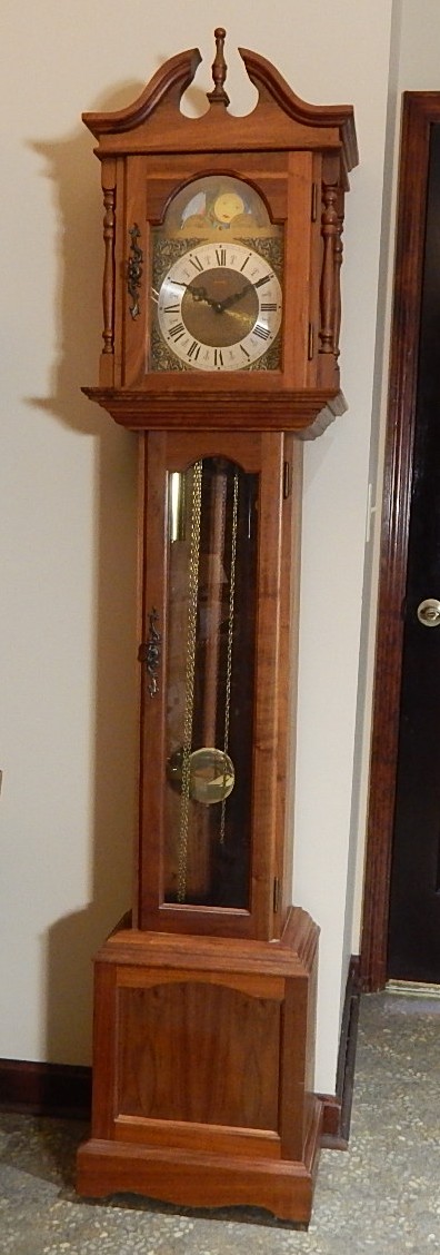 Emperor Germany Black Walnut Grandmother Clock | EBTH