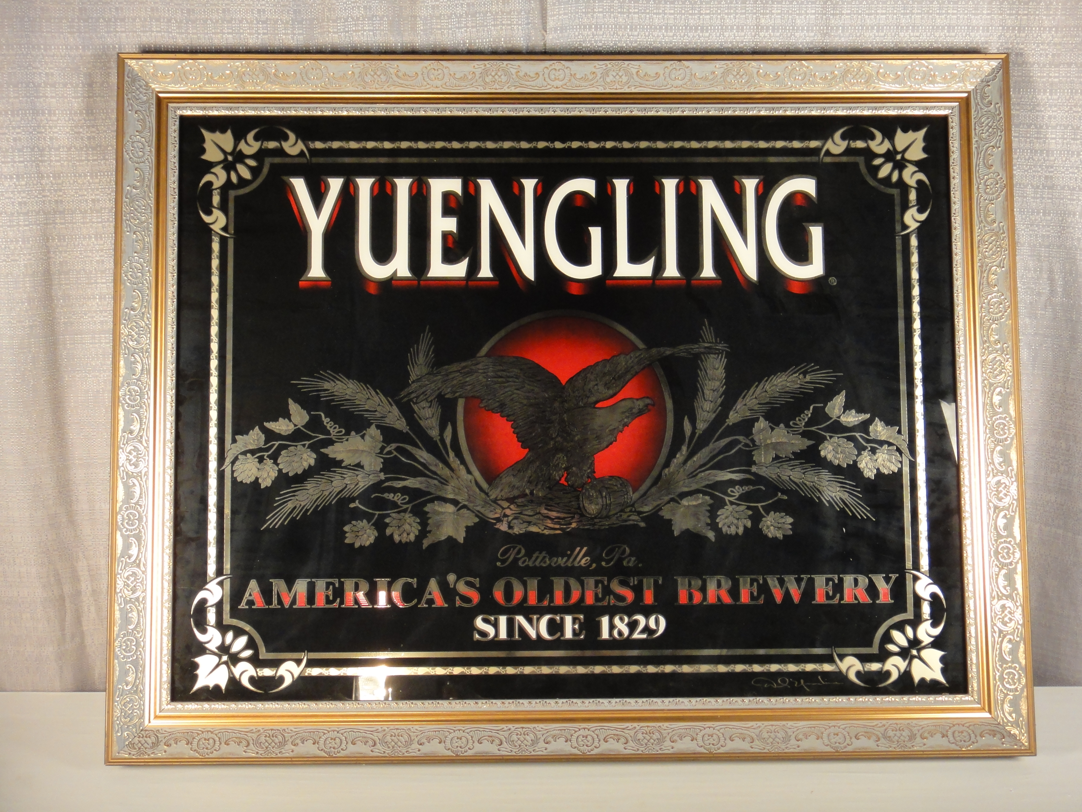 Large Mirrored Yuengling Beer Sign | EBTH