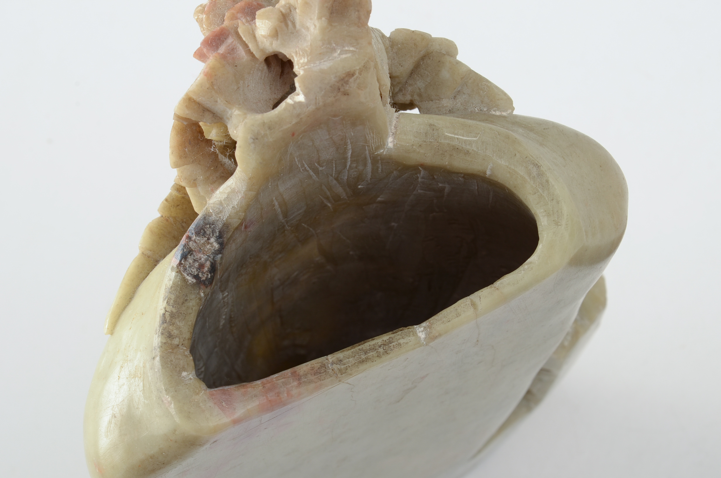 Chinese Soapstone Inkwell and Vase | EBTH