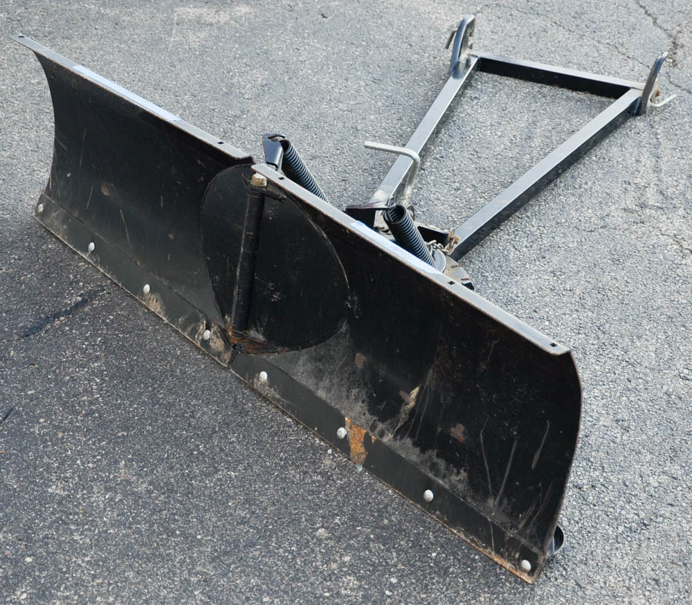 Red Polaris Sportsman 500 4x4 ATV, Tow-Behind Trailer, Snow Plow | EBTH