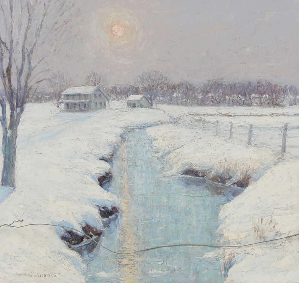 Robert F. Williams Oil Painting on Double-Sided Canvas “Wisteria ...