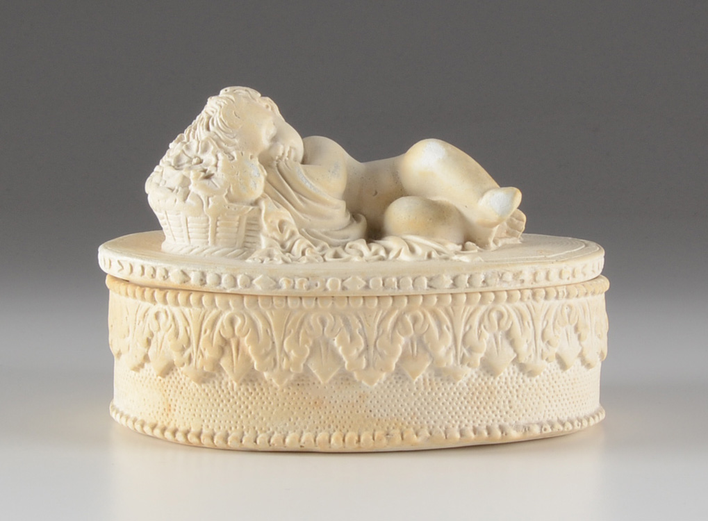 Antique Chalkware Dresser Trinket Boxes | EBTH