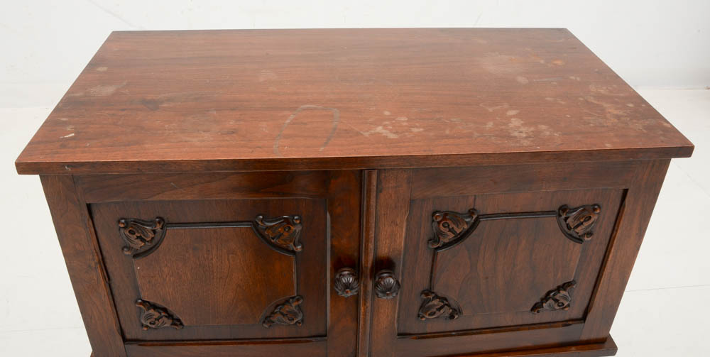 Antique Carved Highboy Cabinet | EBTH