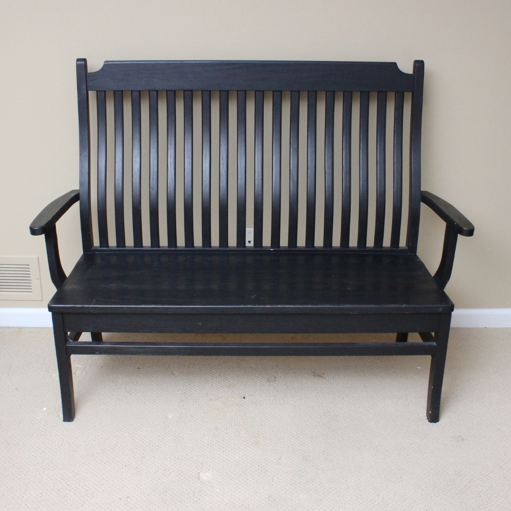 Shaker Style High Back Bench | EBTH