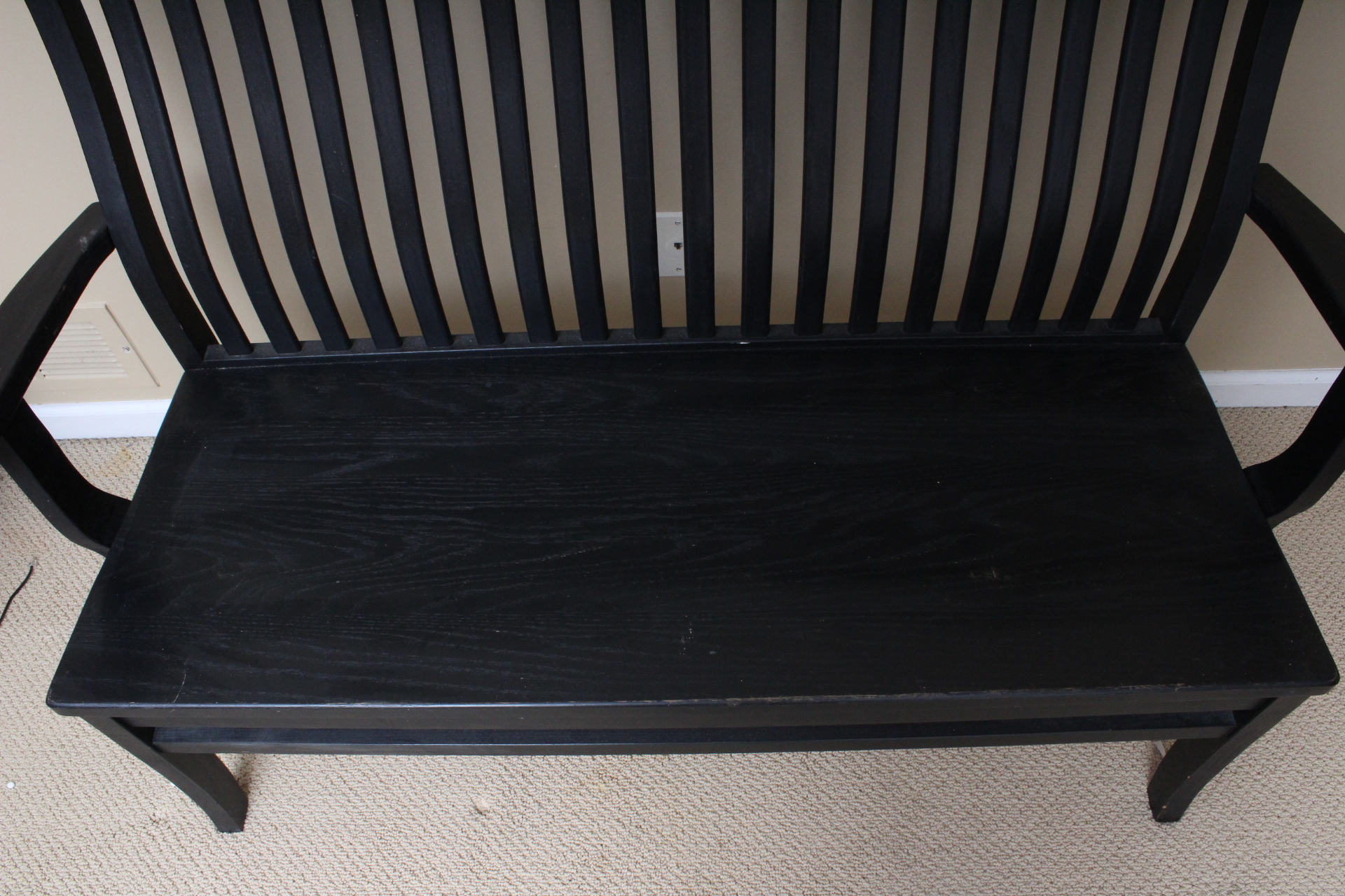 Shaker Style High Back Bench | EBTH